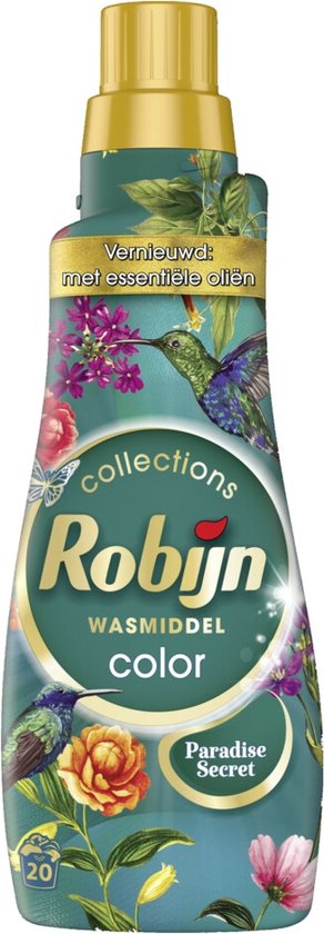 Robijn Klein & Krachtig Wasmiddel Color Paradise Secret 700 ml | bol