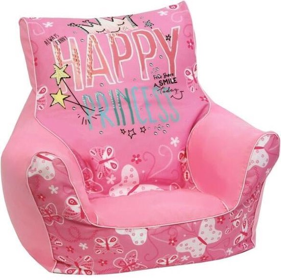 Knorr Baby Kinder Fauteuil / zitzak - Roze - Princess | bol.com