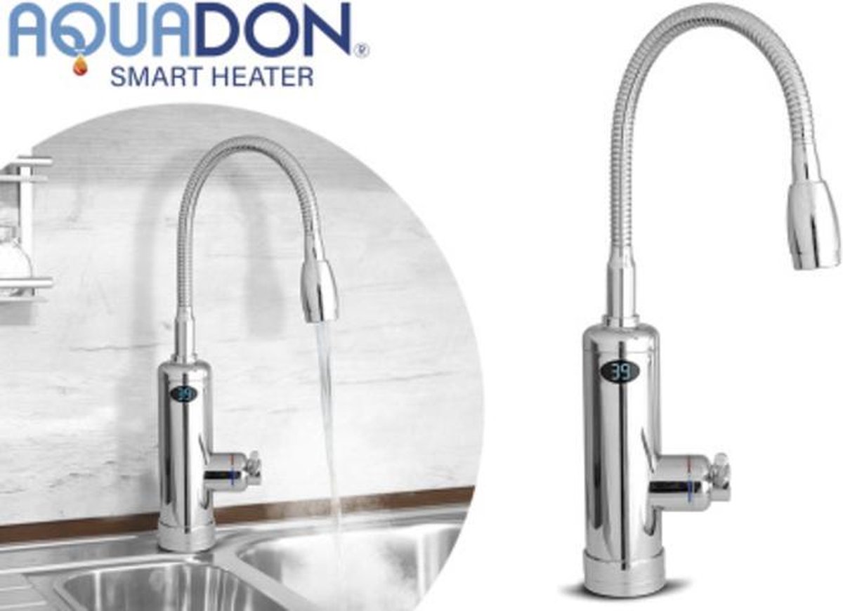 Aquadon Smart Heater Heetwaterkraan – Flexibel en 360° Draaibaar ...