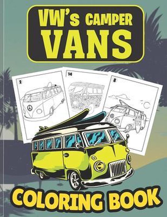 VW's Camper VANS Coloring Book, Lunar Bunny | 9798742304050 | Boeken | bol