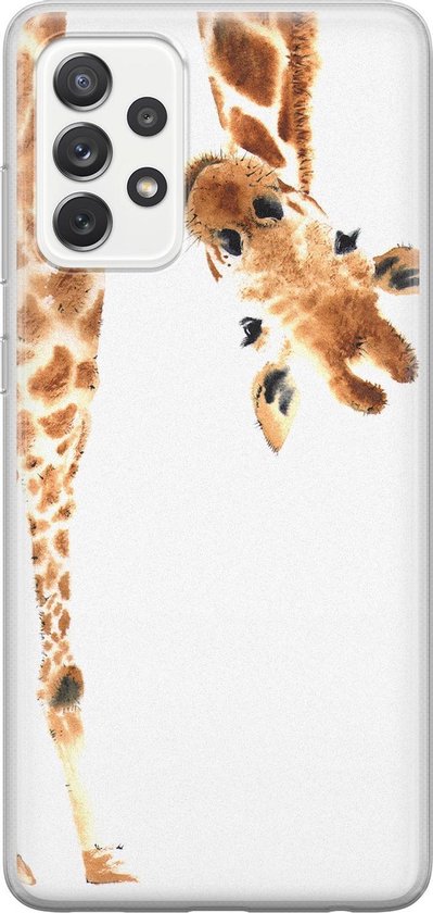 Samsung A52 hoesje - Giraffe kiekeboe | Geschikt voor: Samsung Galaxy ...