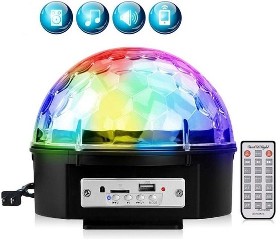direct-ledverlichting YouOKLight YK2227 9-kleuren LED Music Crystal ...