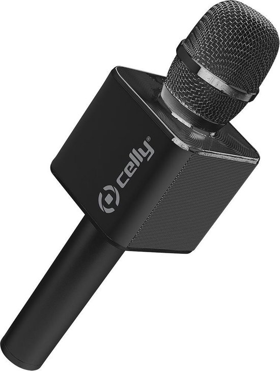 Celly Karaoke Microfoon met ingebouwde Speaker Zwart - Bluetooth ...