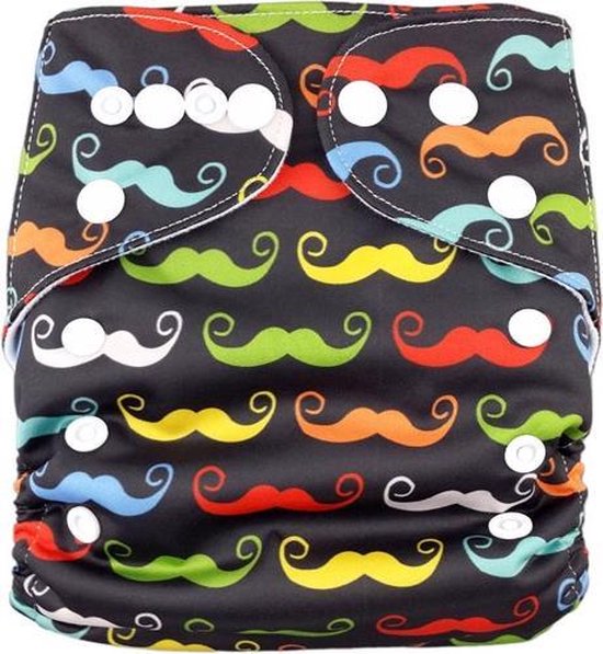 Wasbare luier Bababoe - met luier inlegger / Pocket luier - / Snor ...