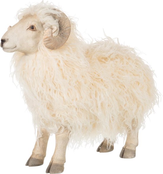 J-Line Beeld Geit Beige Large | bol.com