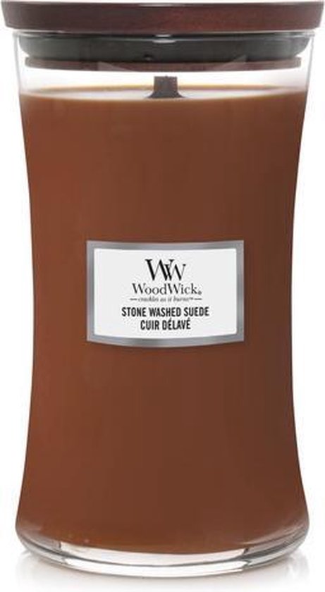 WoodWick Stone Washed Suede Large Candle | bol