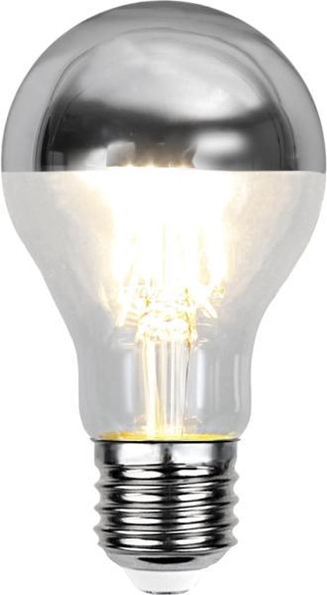 LED Peertje - Zilver Top Coated - E27 - 4W - Extra Warm Wit 2700K ...