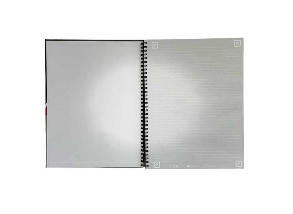 Foray Notebook - Spiraalblok Whitelines A4+ Ruled Black 80 Sheets | bol