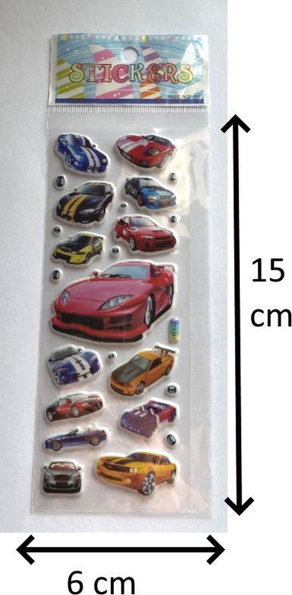 120+ Stickers Auto - 8 Stickervellen Auto's - Verschillende Sets - Auto ...