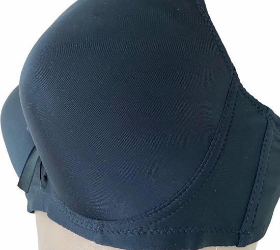 Dames BH voorgevormd met beugel effen gladde 95C zwart | bol