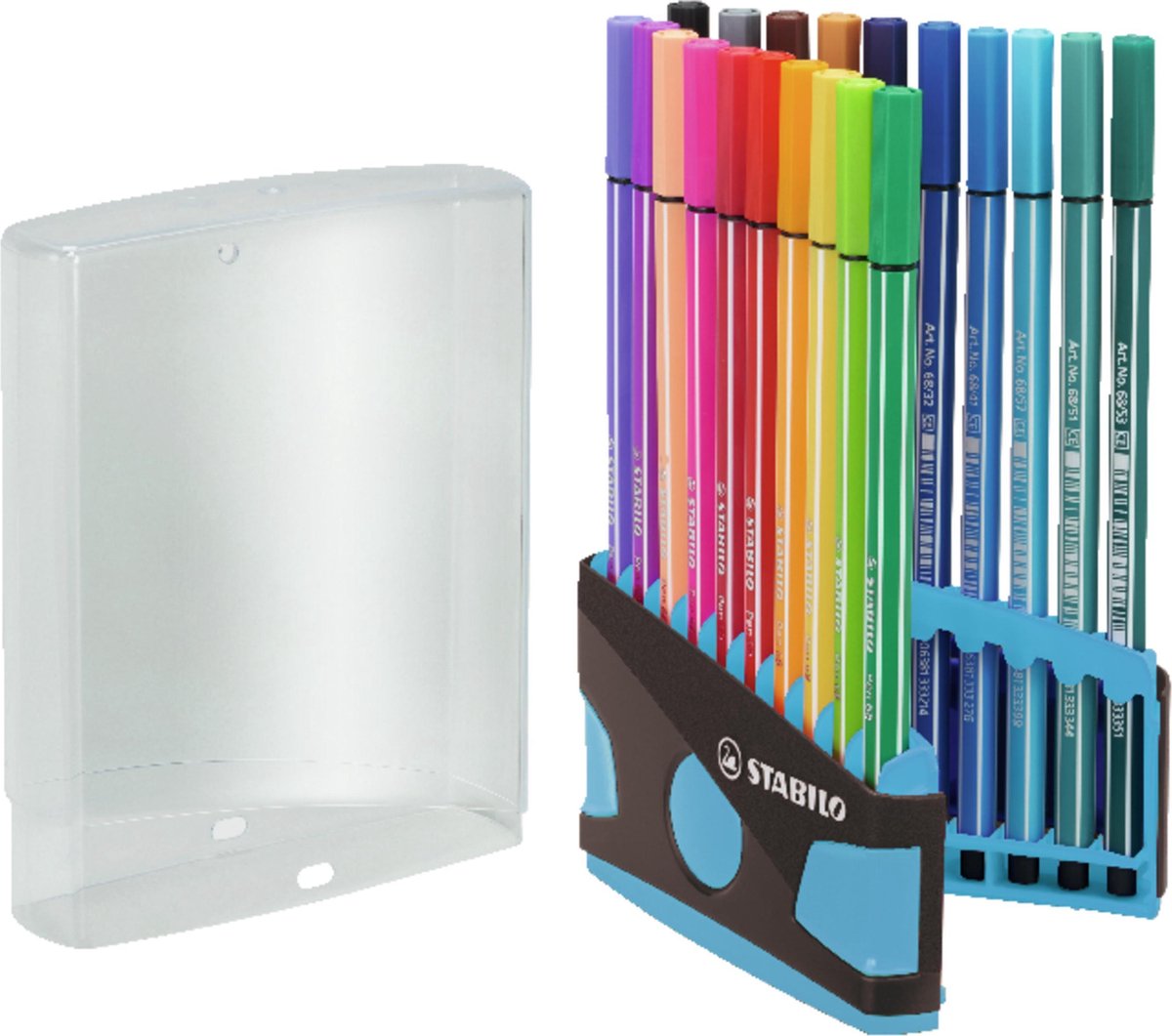 STABILO Pen 68 - Premium Viltstift - ColorParade - Antraciet/Licht ...