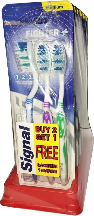 Signal Fighter + Medium Tooth Brush - Pack Of 3 | bol