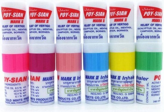 Poy Sian Mark II Neus inhaler voor verkoudheid 6 stuks | bol