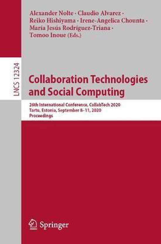 Collaboration Technologies and Social Computing | 9783030581565 ...
