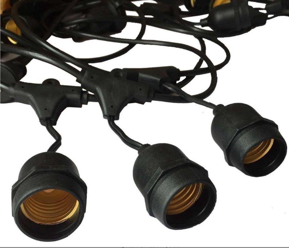 V-tac VT-7135 lichtsnoer - 5m - Incl. 10 E27 RGB lampen - Verwisselbare ...