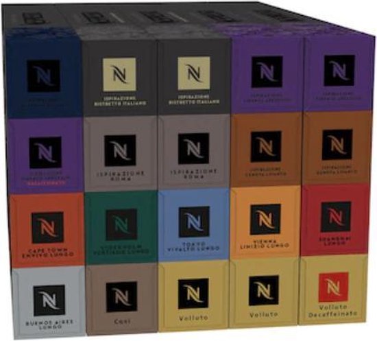Nespresso Ontdekkingspakket - Koffie cups 200 capsules | bol.com