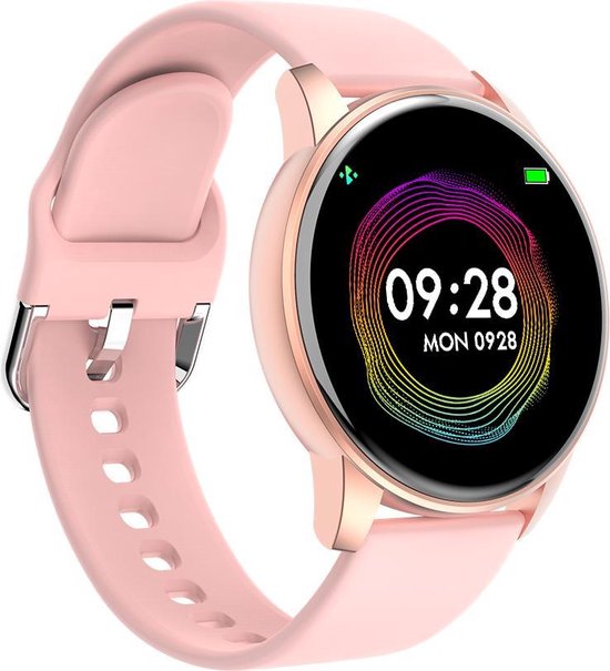 Smartwatch dames - Rond - Smartwatch Heren - Smartwatch - Stappenteller ...