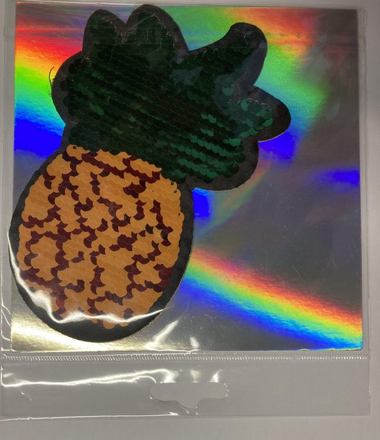 Sticker sequin ananas glitter stickers pailletten | bol
