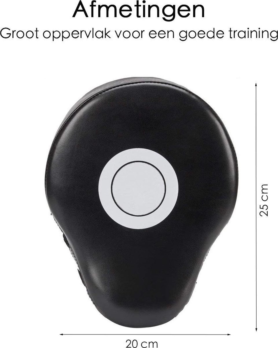 Stootkussens - Bokspads - Met Target - 2 Stuks - Zwart/Wit | bol.com