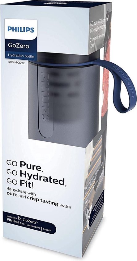 Philips - Go Zero - Fitness Drinkfles - Inclusief filter | bol