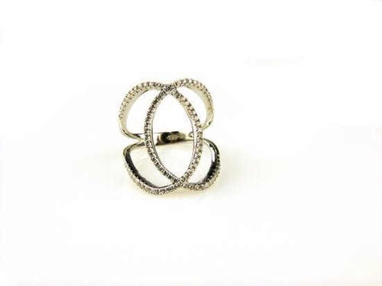 ring in zilver model diana gezet met cubic zirconia | bol