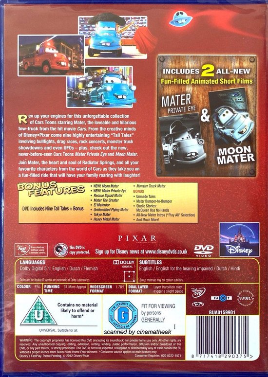 bol.com | Cars Toon (Dvd) | Dvd's