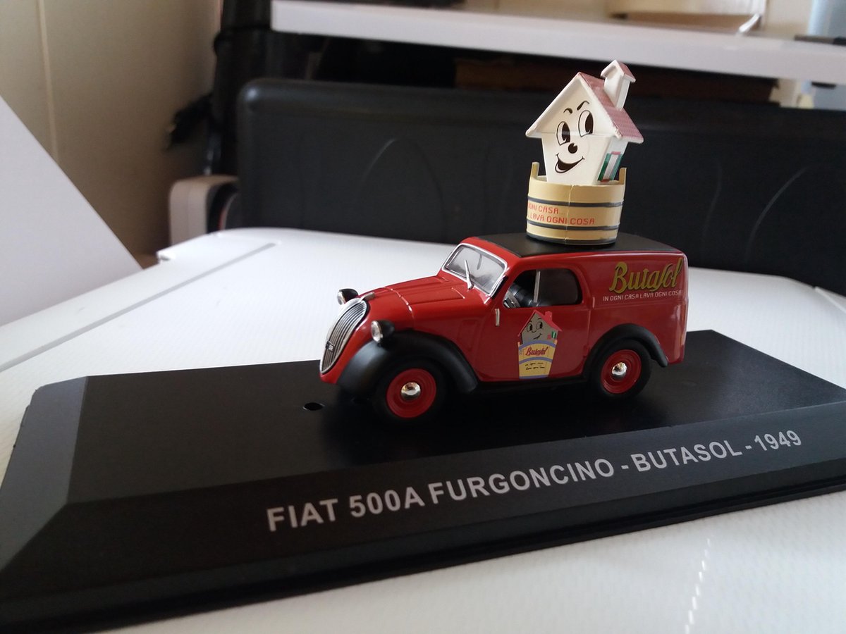 ATLAS Fiat 500 FURGONCINO 'BUTASOL' 1949 modèle réduit 1:43 | bol.com
