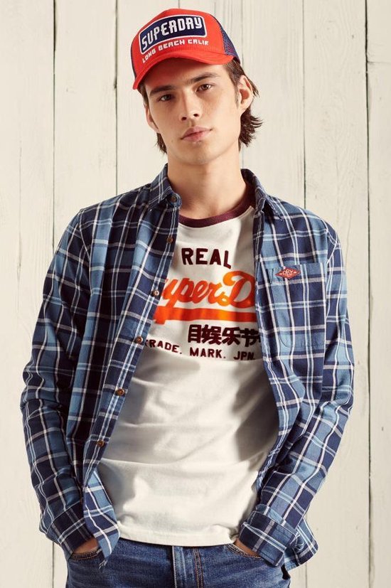 Sun Faded Lumberjack Shirt M4010340a Sun Fade Navy Check | bol.com