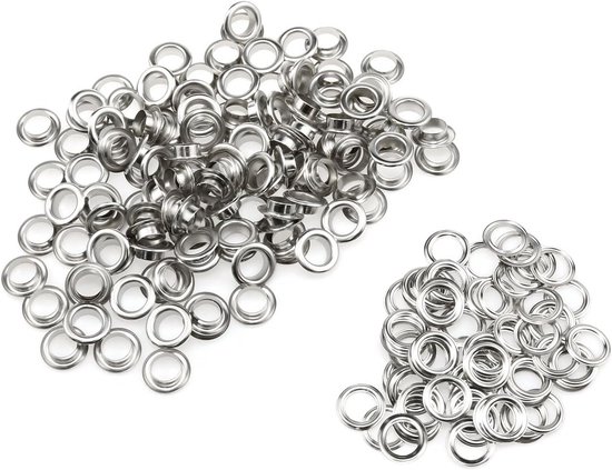120 Sets Metalen Oogjes met Ringen 10mm (3/8 Inch) voor Kleding, Leer ...