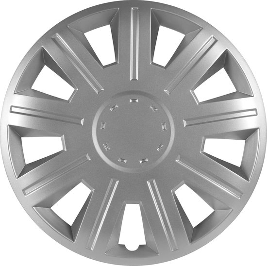 Set van 4 Wieldoppen 14 inch (35,6 cm) - Zilver Design - Universeel ...