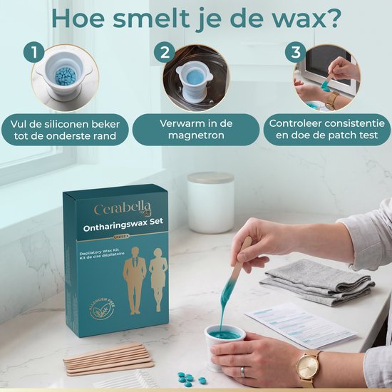 Cerabella Neuswax Set - Neushaar verwijderen - Tot 10 behandelingen ...