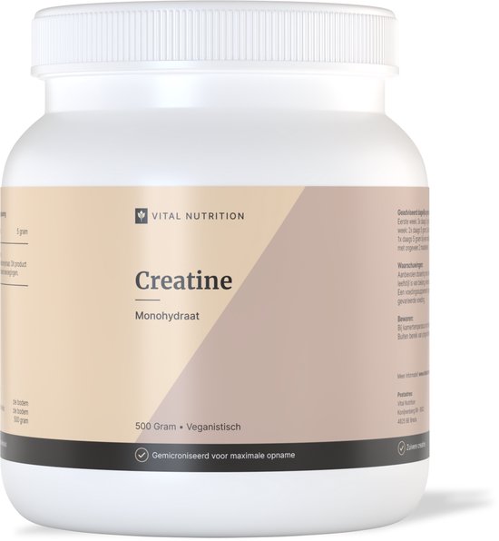 Vital Nutrition Creatine Monohydraat - Gemicroniseerd poeder - 100% ...