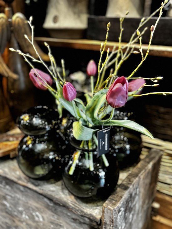 Decostar - Vaas - Glaswerk - Groen - Bollen - D19 H21 | bol