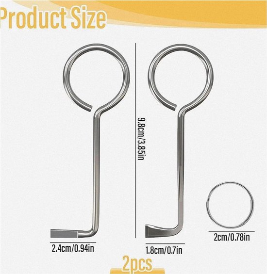 Dietrich Set universele sleutelset - 2 stuks - staal | bol