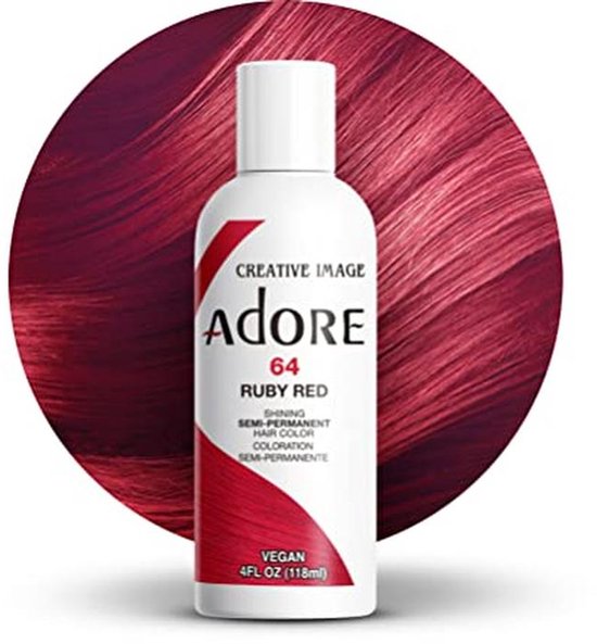 Semi-permanente haarkleur Ruby Rood 118 ml | bol