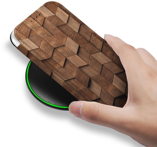 Apple iPhone 17 Bookcase Wooden Cubes | bol