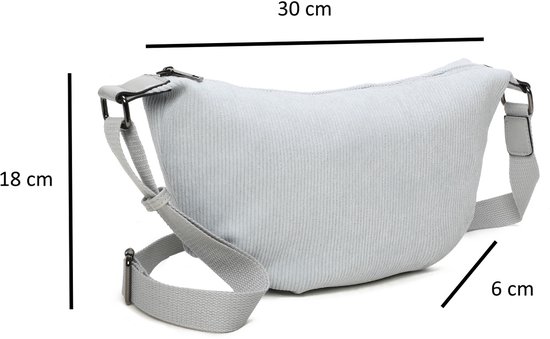 Ines Delaure - Crossbody heuptas bumbag - uni riem - beige | bol