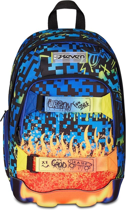 Robuuste Schoolrugzak Blauw met Laptopvak en Organisatiesysteem - 31 ...