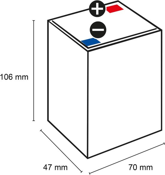 Oplaadbare 6V 4.5Ah Lood AGM Batterij voor Diverse Toepassingen | bol