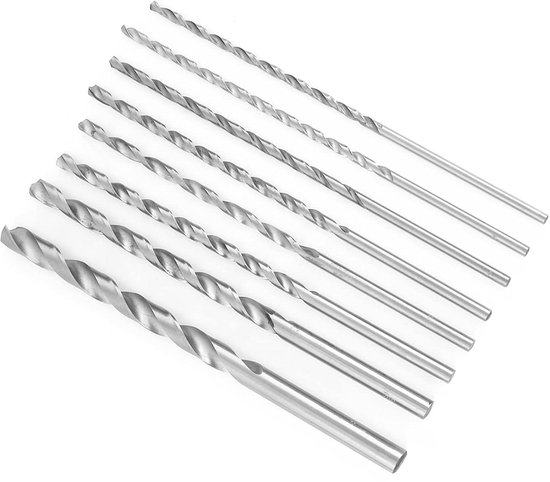 8-delige Spiraalboren Set voor Diverse Materialen - Rechte Schacht ...