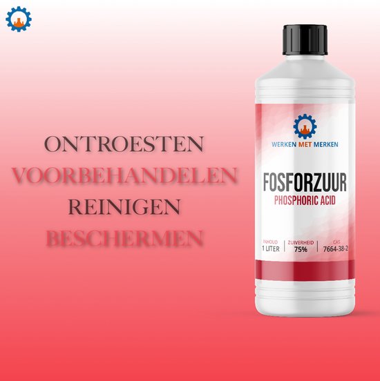 Fosforzuur 75% - Fles, 1 liter - Ontroester | bol