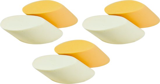 Maxenza 6-Delige Latexvrije Wedge Make-upsponsjes Set - Perfecte ...