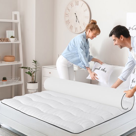 CASABEL Cloud Matras Topper 120 x 195 cm van microvezel - Optimaal ...