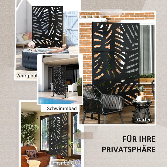 Balkon Scherm - Tuin Afscheiding - Privacy Creëren - Met Standaard ...