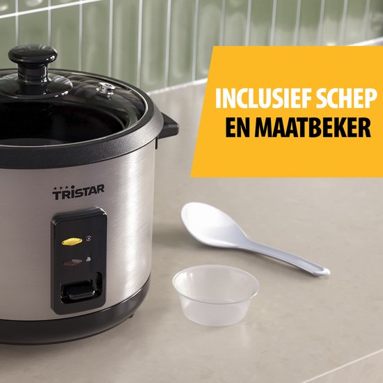 Tristar Rijstkoker 1.5L - RK-6147 - 8 personen - Droogkook beveiliging ...