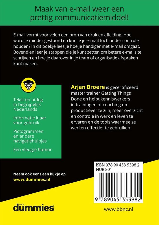 De kleine e-mailtips voor dummies, Arjan Broere | 9789045353982 ...