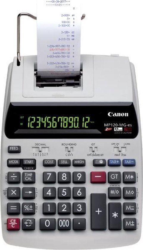 Rekenmachine Canon Mp120-Mg met printrol | bol.com