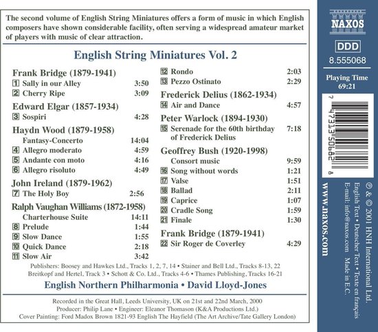 English Northern Philharmonia - English String Miniatures Volume 2 (CD ...