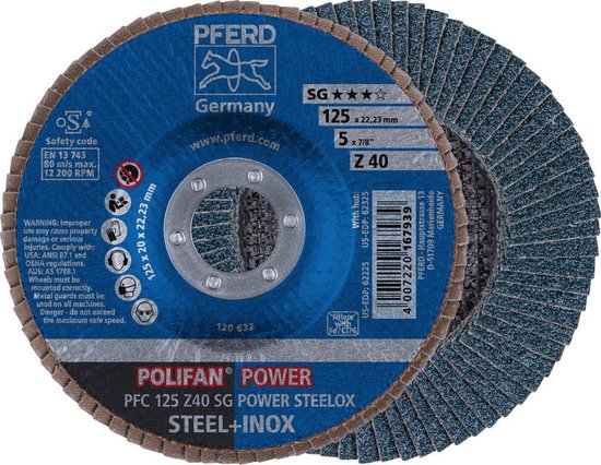 Polifan-Tandveerring Pfc 115 Z 40 Sg Power Steelox Pferd 67784115 Diameter 115 Mm 10 Stuks | bol.com