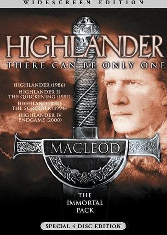 Highlander 1-4 (4DVD) (Dvd) | Dvd's | bol